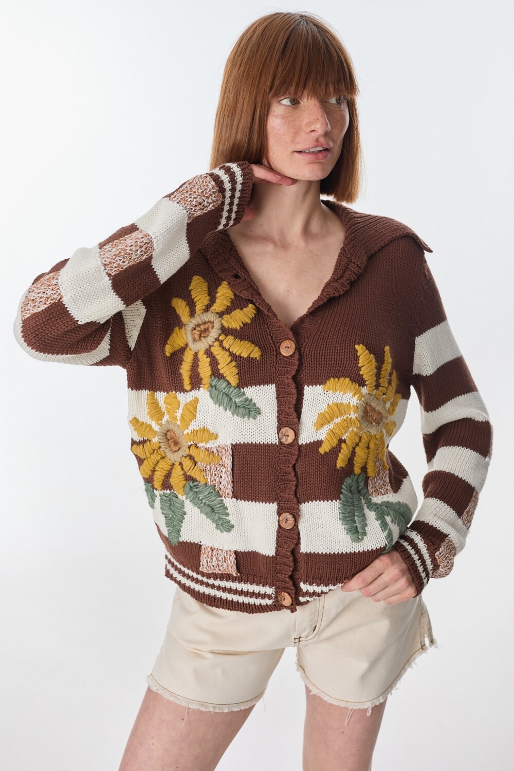 Cardigan Daisy - Chocolate — PetraStore