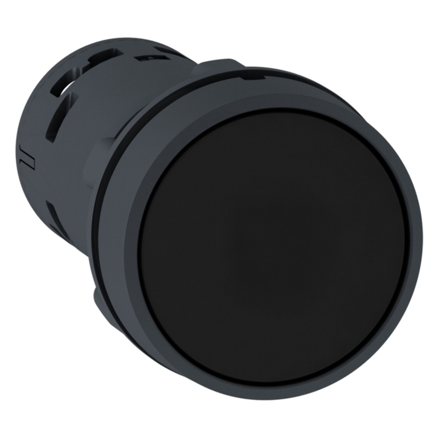 Pulsador rasante negro 1NA + 1NC ø22mm IP65 - TL5068 — Fivisa