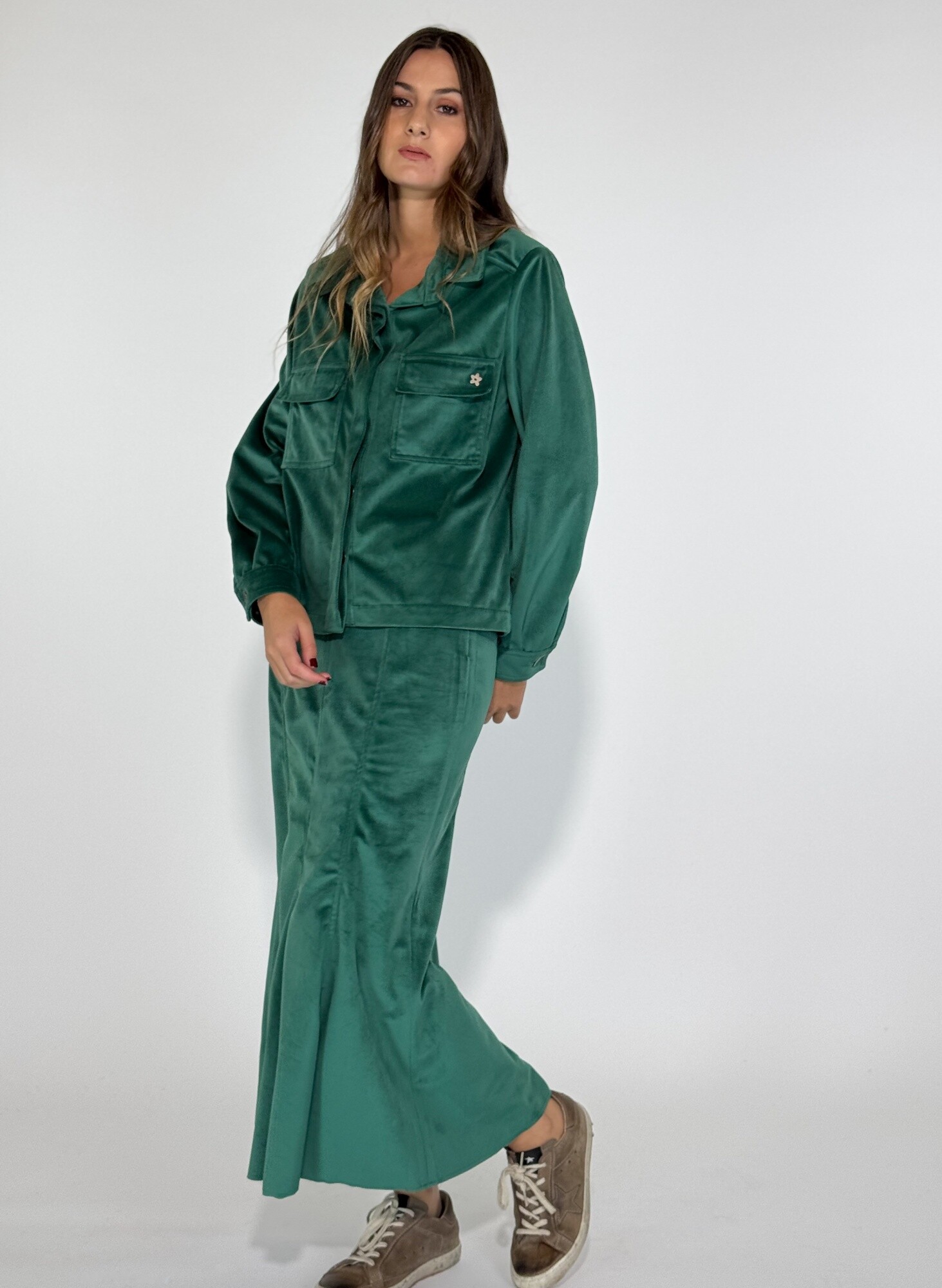 POLLERA ADELE - VERDE — Panthai