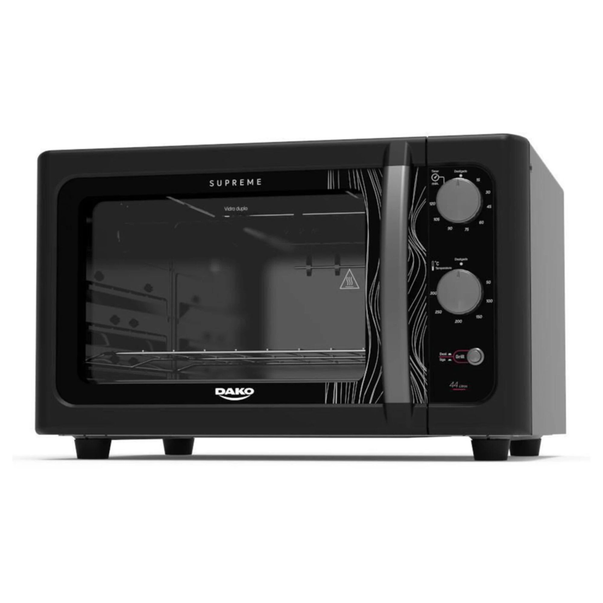 Horno Eléctrico Dako Supreme 44 litros - Negro — Bristol