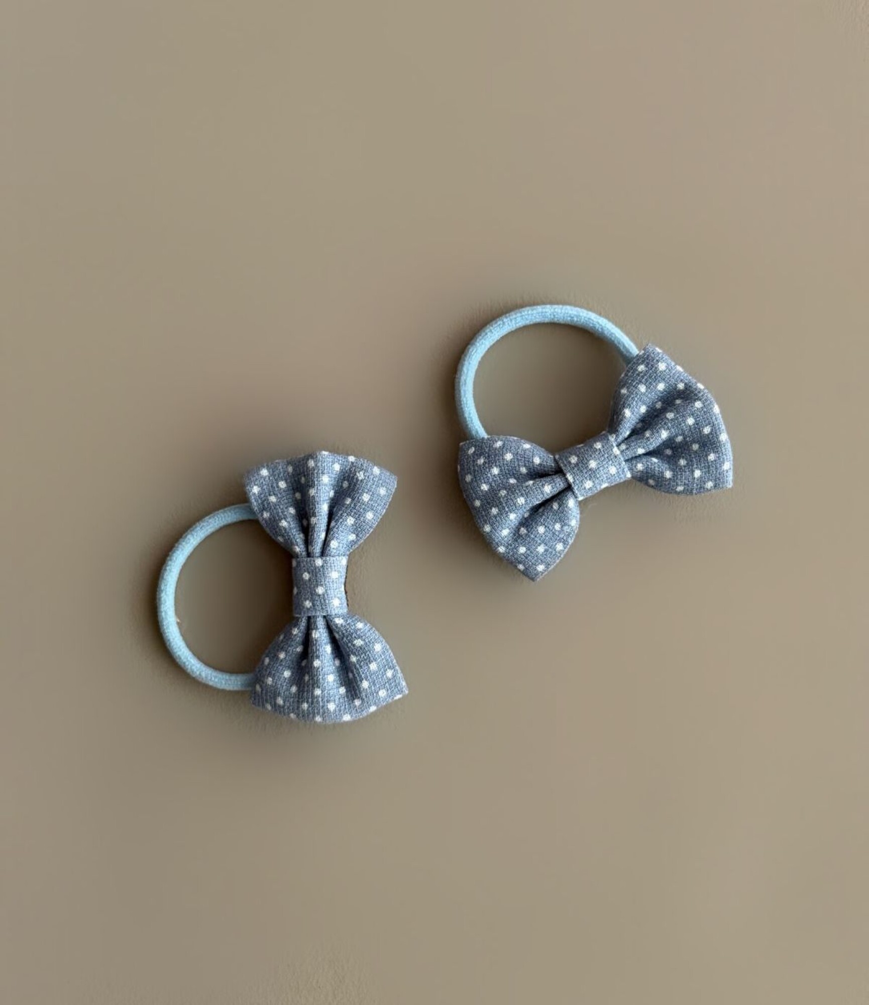 Colitas X 2 - Polka Dots Celeste — De La Paz Petit