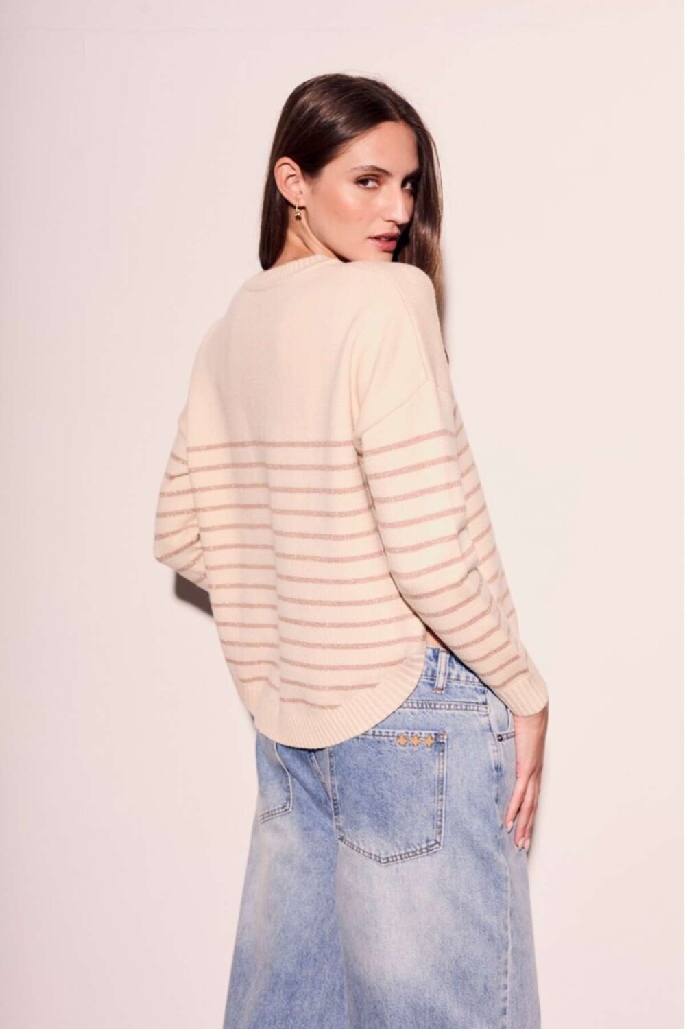 Sweater Rayado - Mocha — Tienda Soy Santander