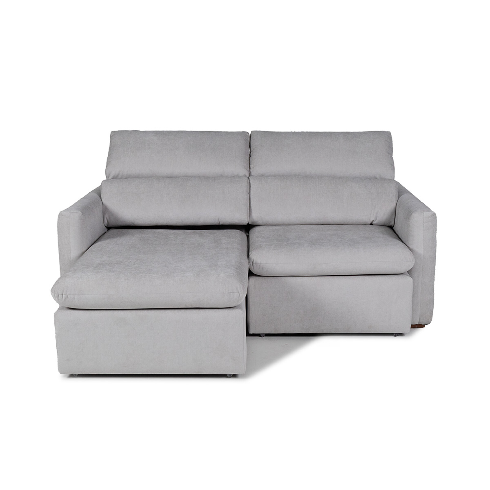 Sofá Dublin (Rebatible) - Microfibra - 2 cuerpos - 3013 (Gris) — NYR Uruguay