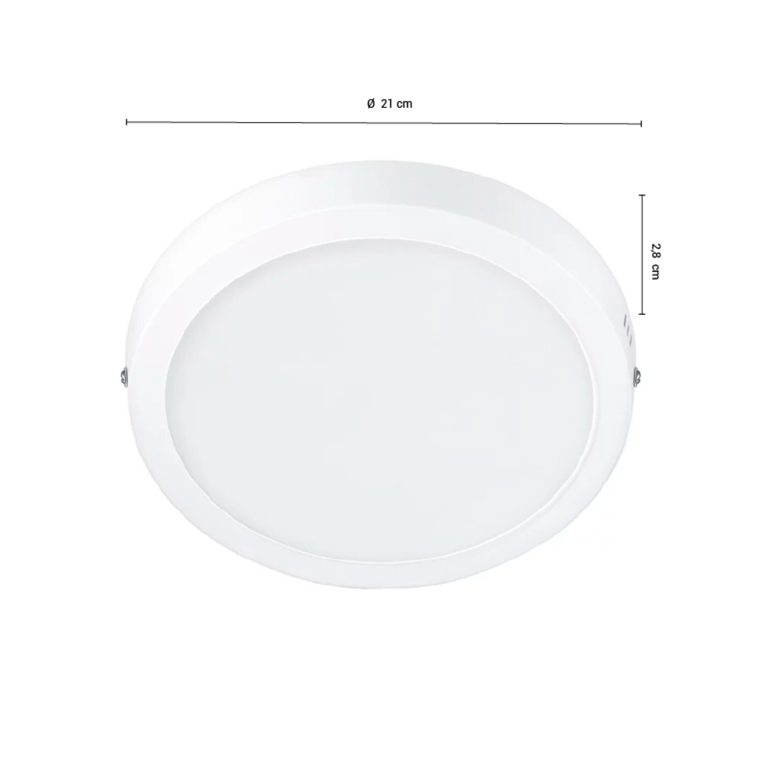 Panel LED LEDVANCE OSRAM Slim Redondo De Adosar 18W Luz Cálida — Serlux