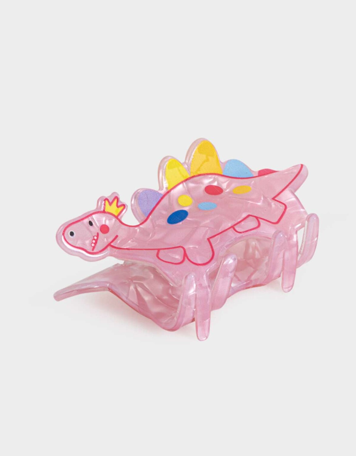 Broche Acrílico Dinosaurio - Rosa Claro — Tienda Soy Santander