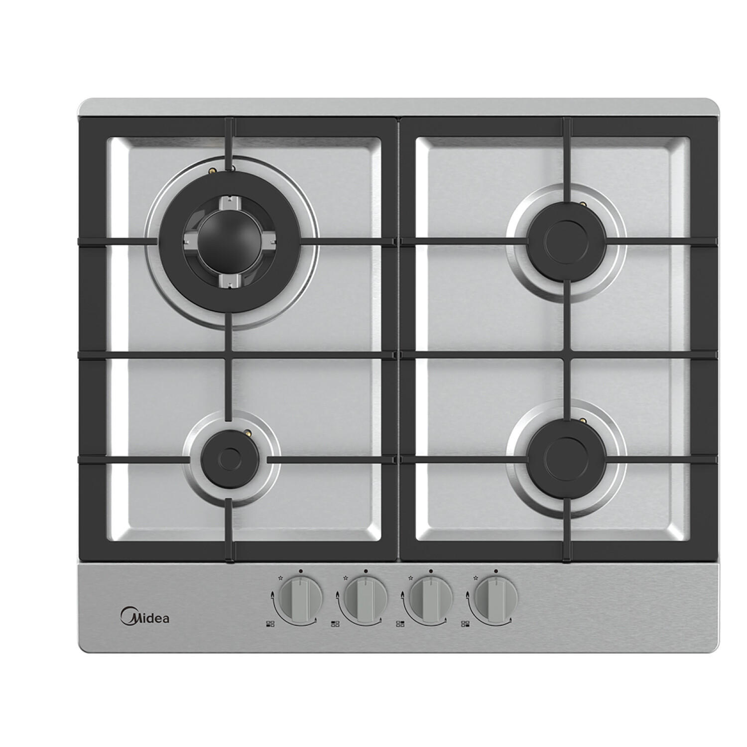 Anafe a gas Inox 4 hornallas Midea MG60SK005AH1B — Midea
