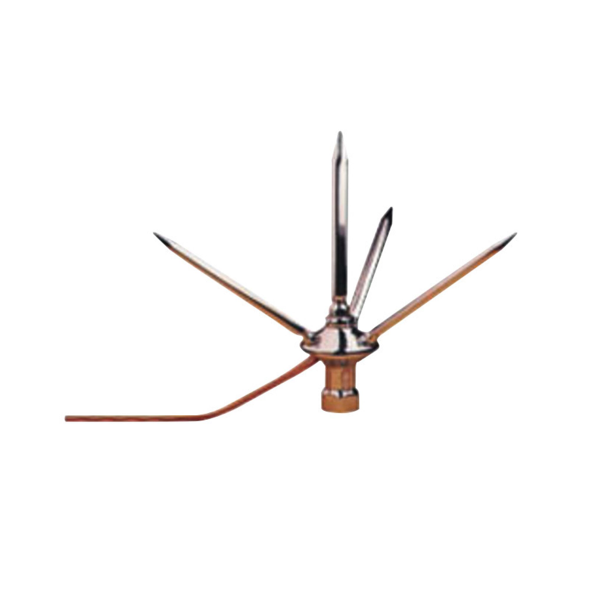 Pararrayo Franklin de tamaño grande 4 puntas - HR5220 — Fivisa