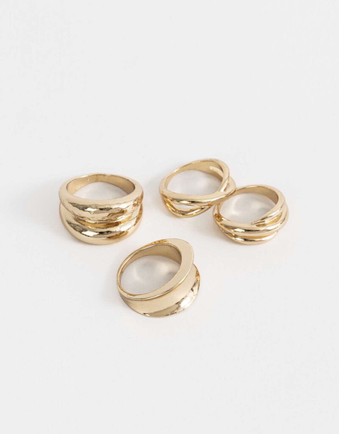 Sets De Anillos De Metal - Dorado — Tienda Soy Santander