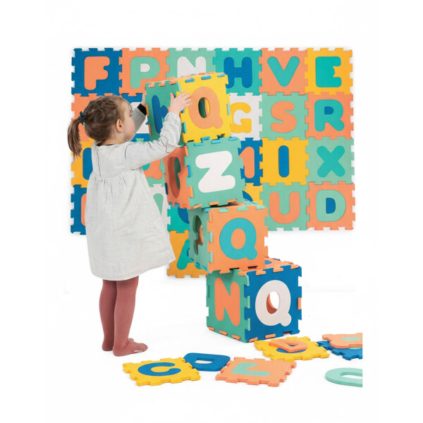Alfombra Goma Eva Piso Encastrable Letras Infantil X26 Ludi - Color ...