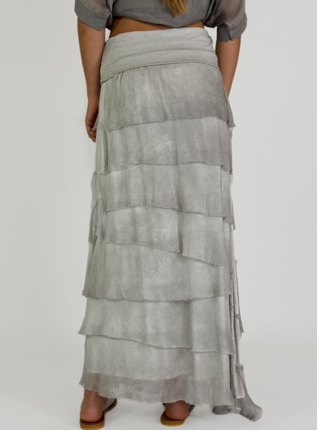 POLLERA GIULIANA - GRIS CLARO — Panthai