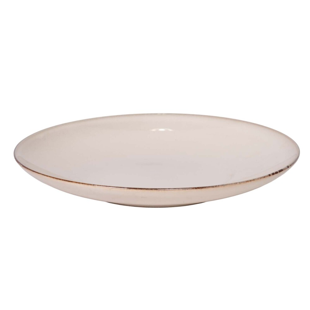Plato Ceramica Natural-beige Paddy — Divino
