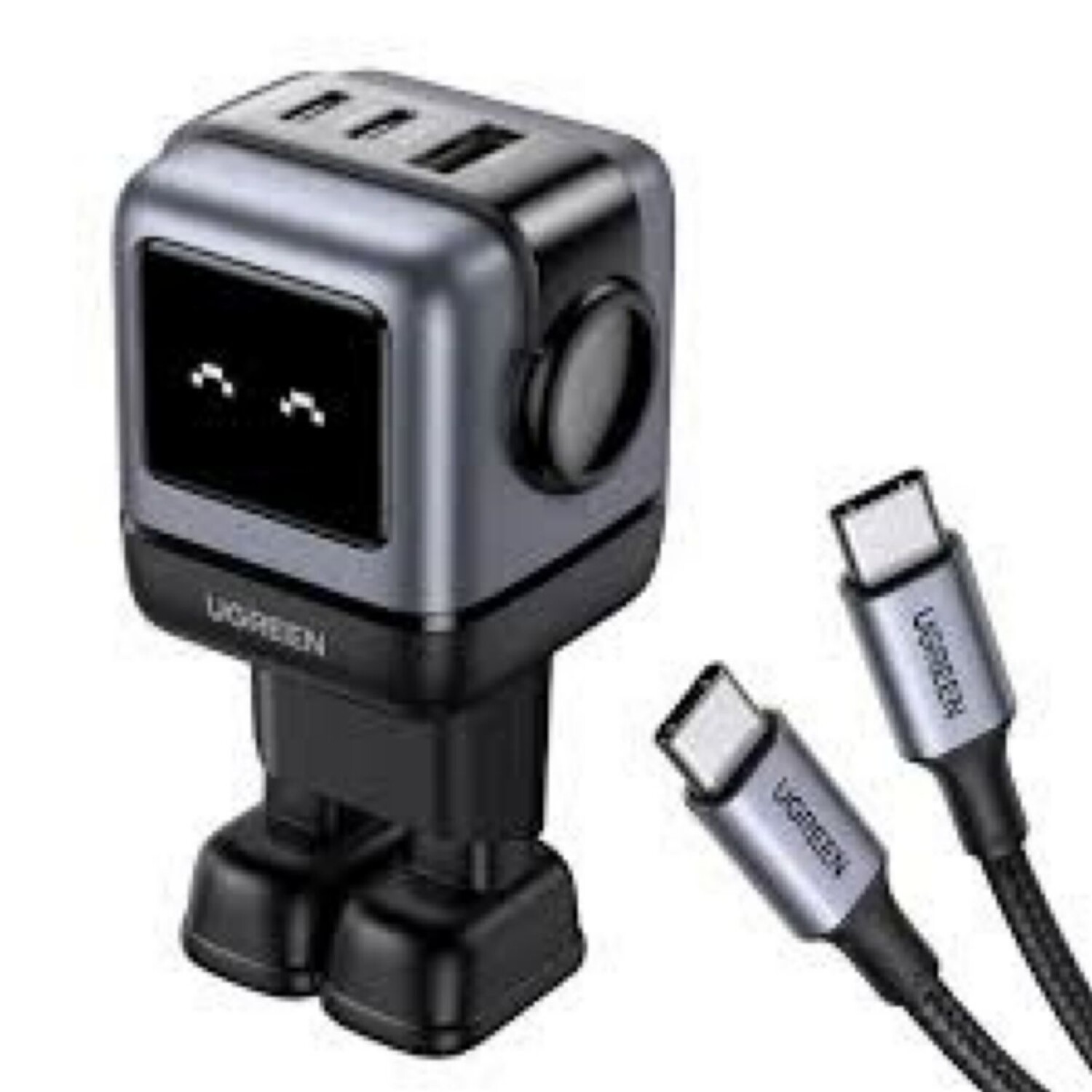 Ugreen Cargador Mini Robot 2USB/USB-C 65W — Universo Binario