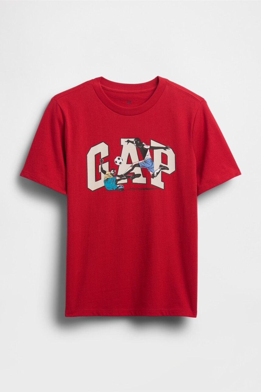 Remera Gráfico Niño - Modern Red — GAP Uruguay