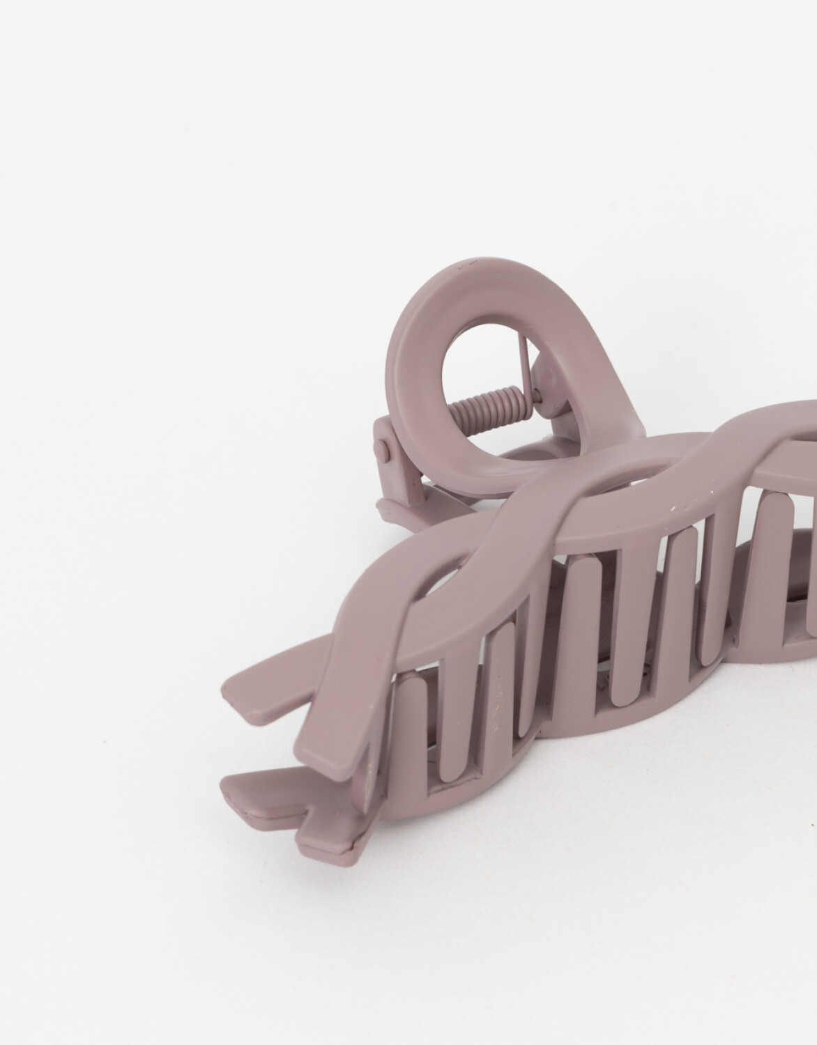 Broche Acrílico Trenzado Rosa — Isadora