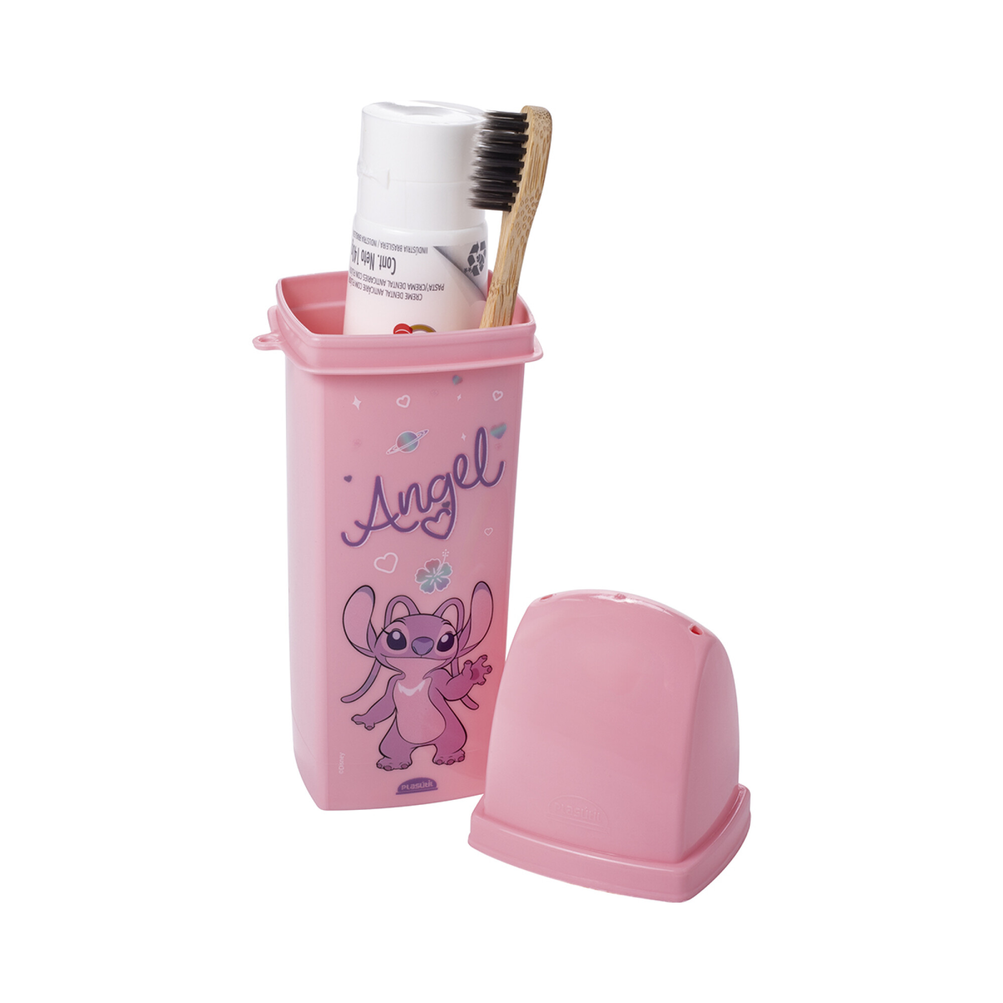 Portacepillo con Tapa Angel Stitch 290 ml — Cartoons