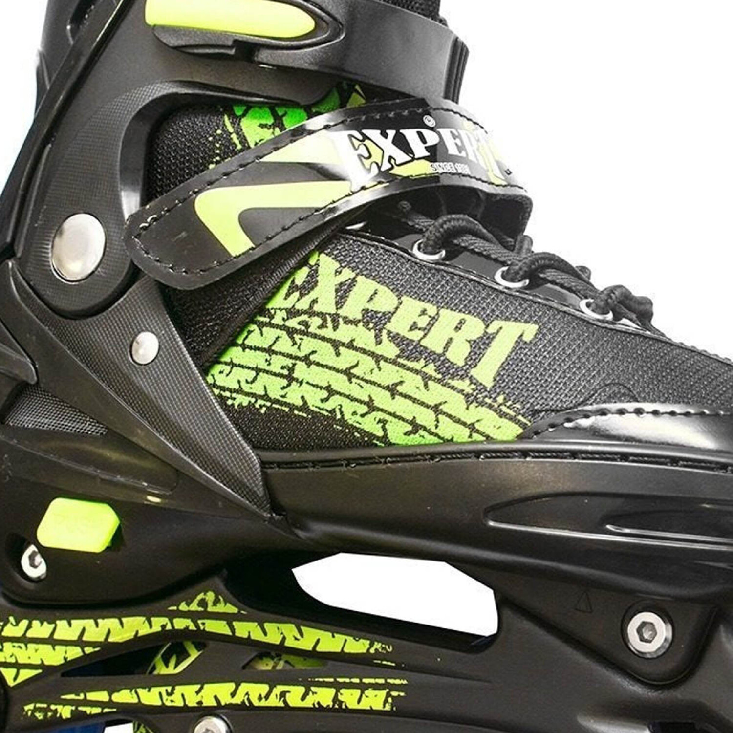 Patín Rollers Extensible Base Metal Ruedas Silicona - Verde — El Rey ...