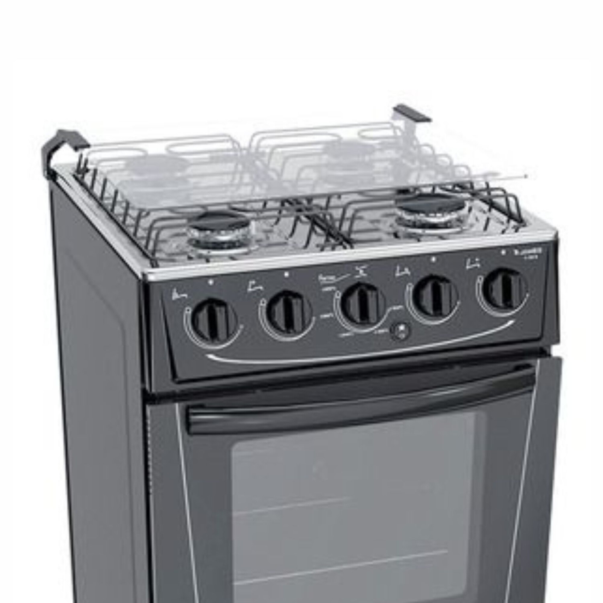 Cocina Gas James Horno Autolimpiante 4 Hornallas Termocupla - Negro ...