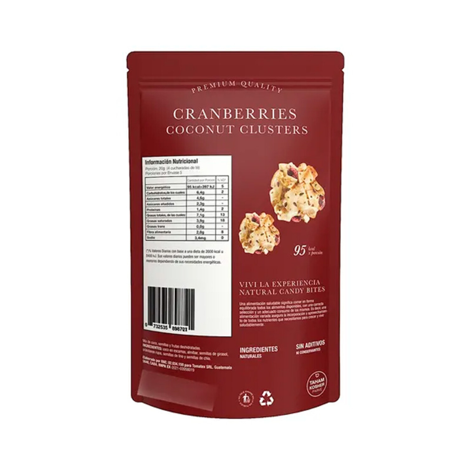 Bites Natural Candy Cranberries Coconut 100g — La Molienda