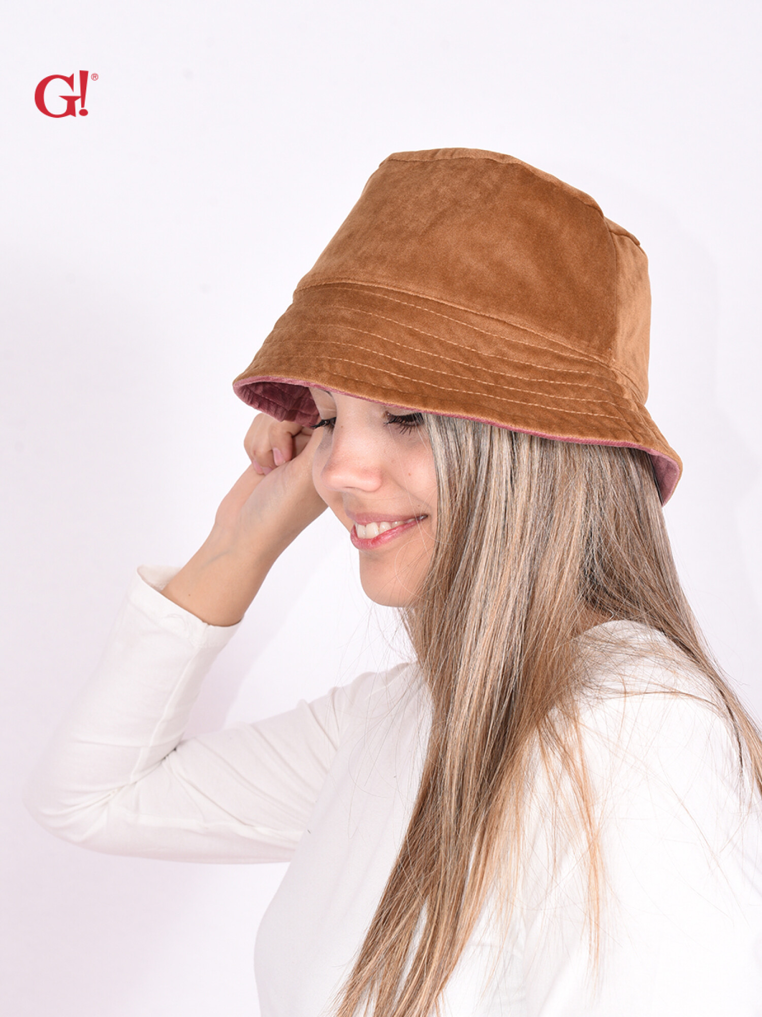 SOMBRERO BUCKET REVERSIBLE - ROSE — Guapa