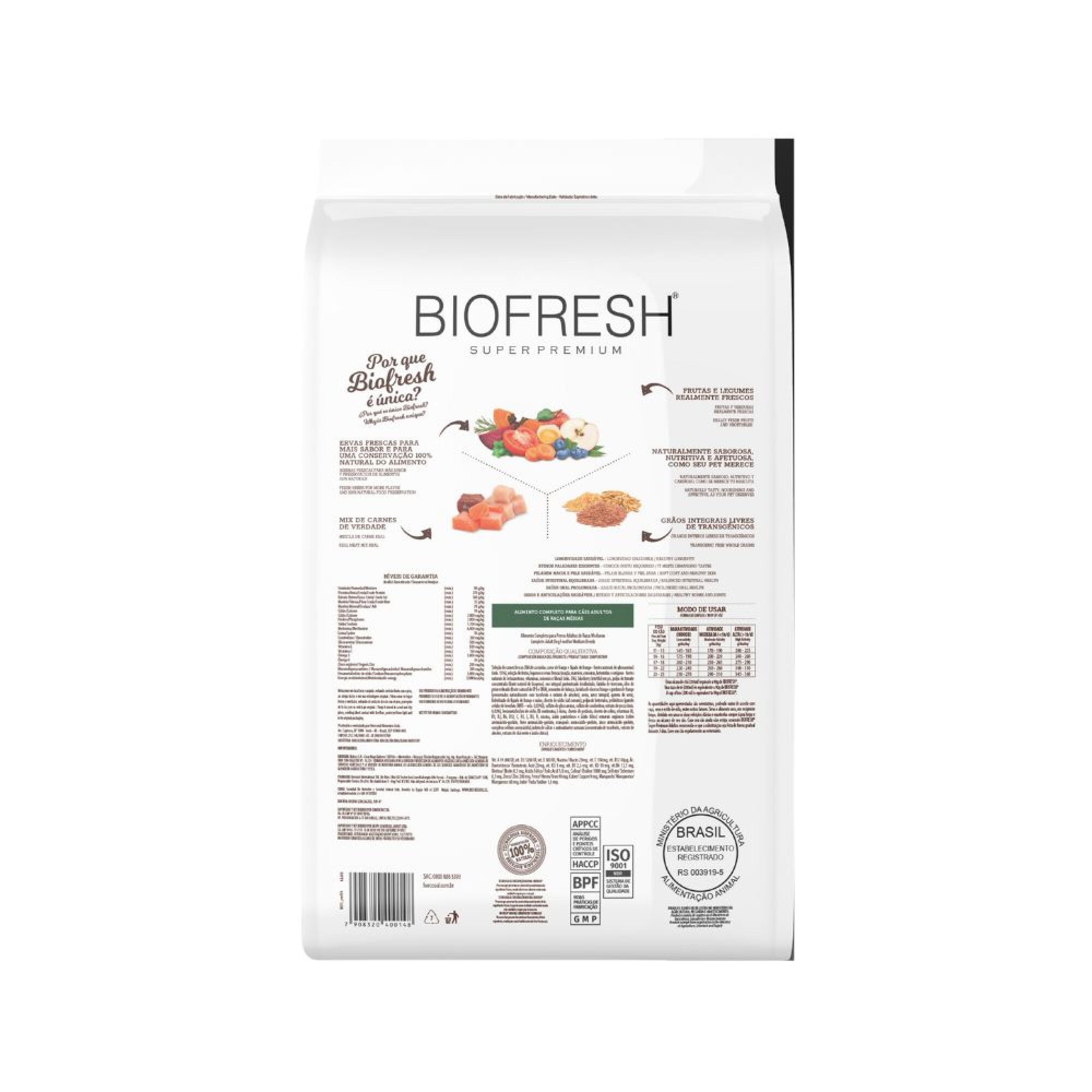 Biofresh Perro Adulto Raza Mediana 15kg | Salud y Vitalidad — Pet+