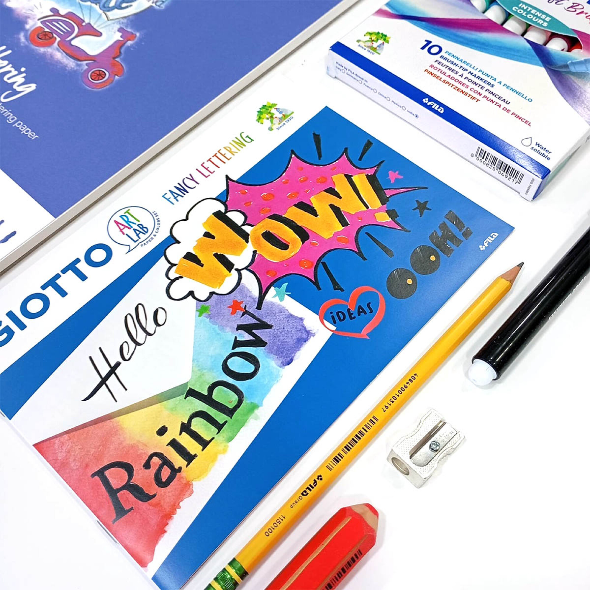 Set Arte Lettering Completo 45 Piezas Multicolor — El Rey del ...