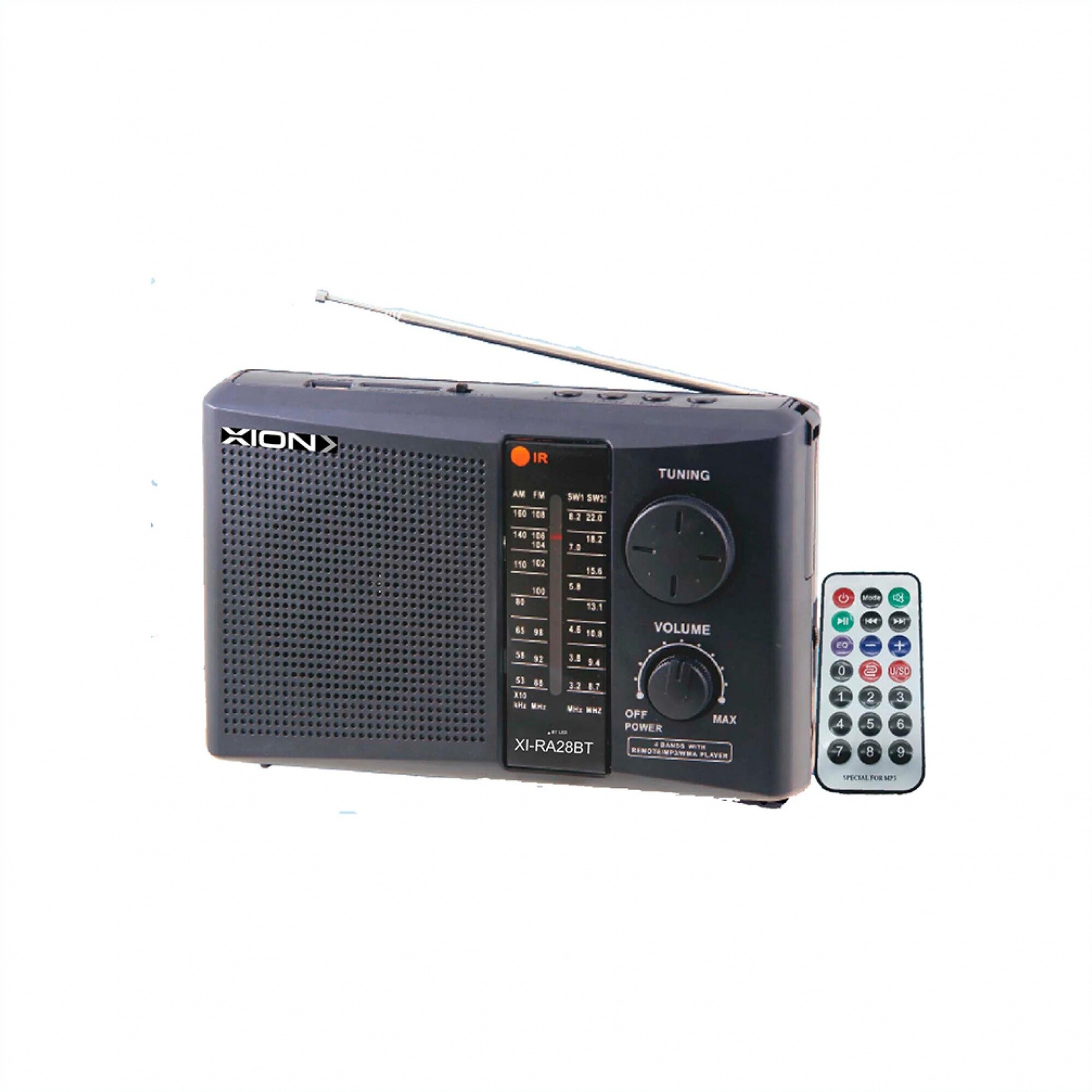 Radio Portátil Recargable AM/FM XION XI-RA28BT — AMV Store