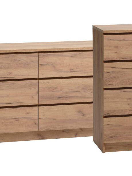 Cómoda LIMFJORDEN 3+3 cajones roble nat — JYSK