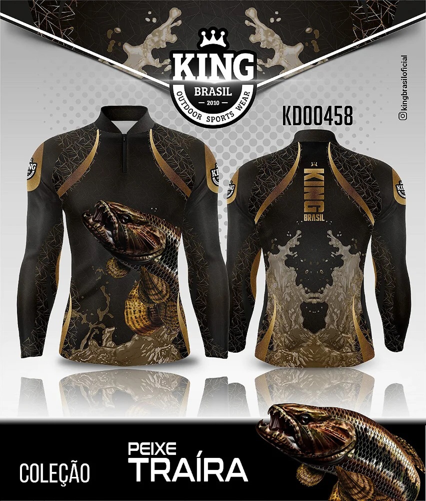 Remera con protección solar PESCA - colección Aventureros - Pez — Aventureros