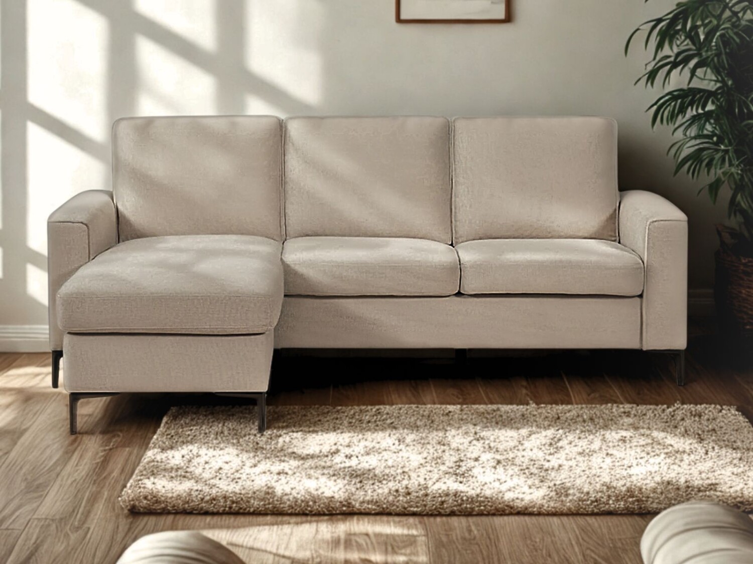 Sofá con Chaise ENZO - Beige — Finkel