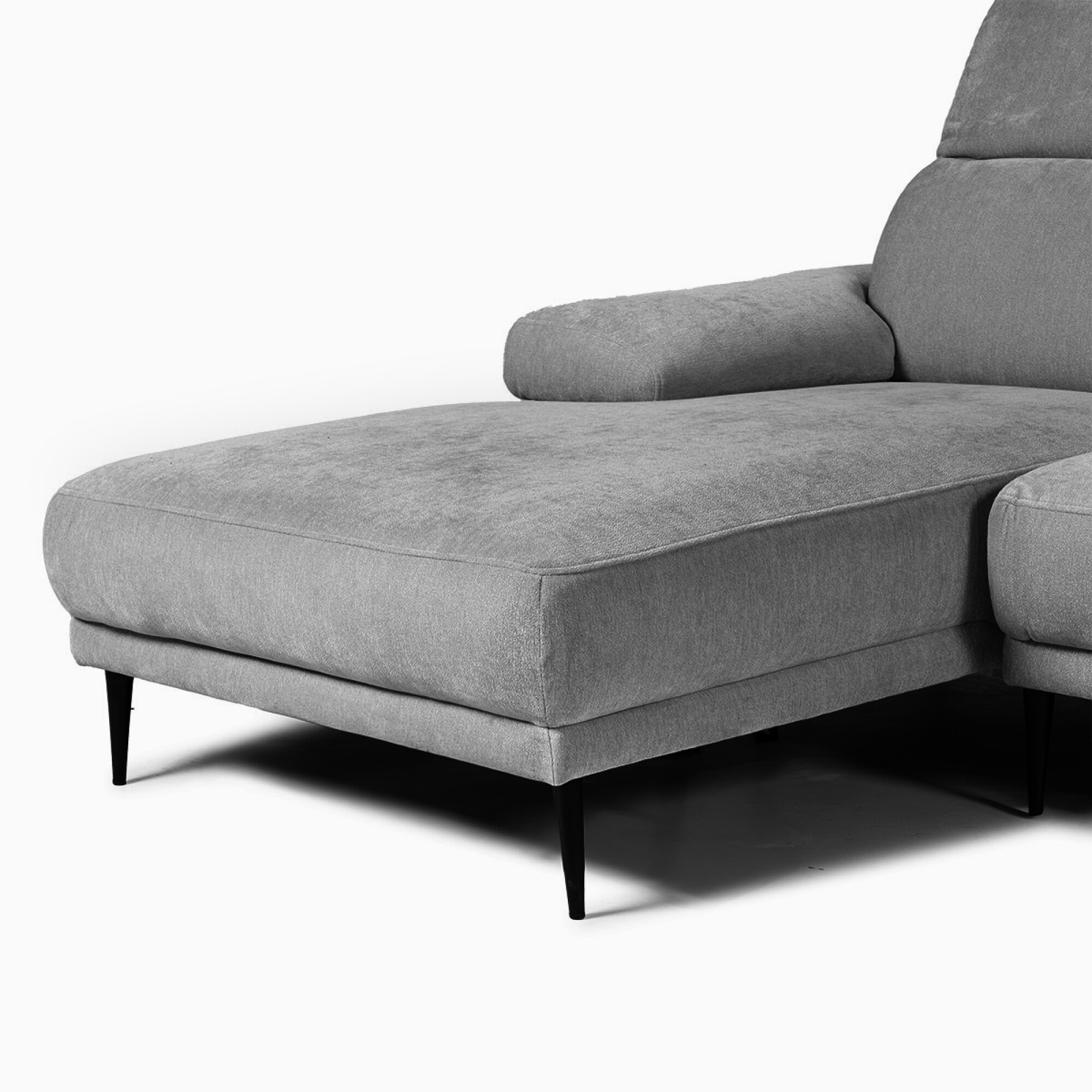 Rinconera Allegra- Tela Microfibra - Chaise Izquierdo - 6686-7 Gris ...