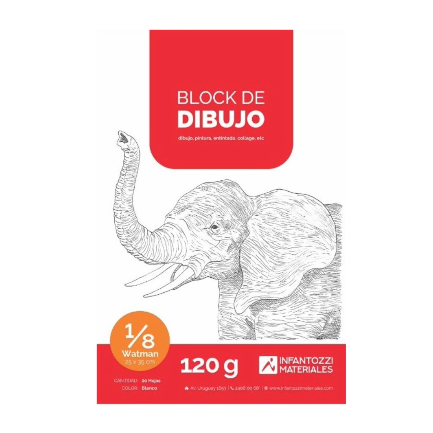 Block de dibujo 120 g — Infantozzi