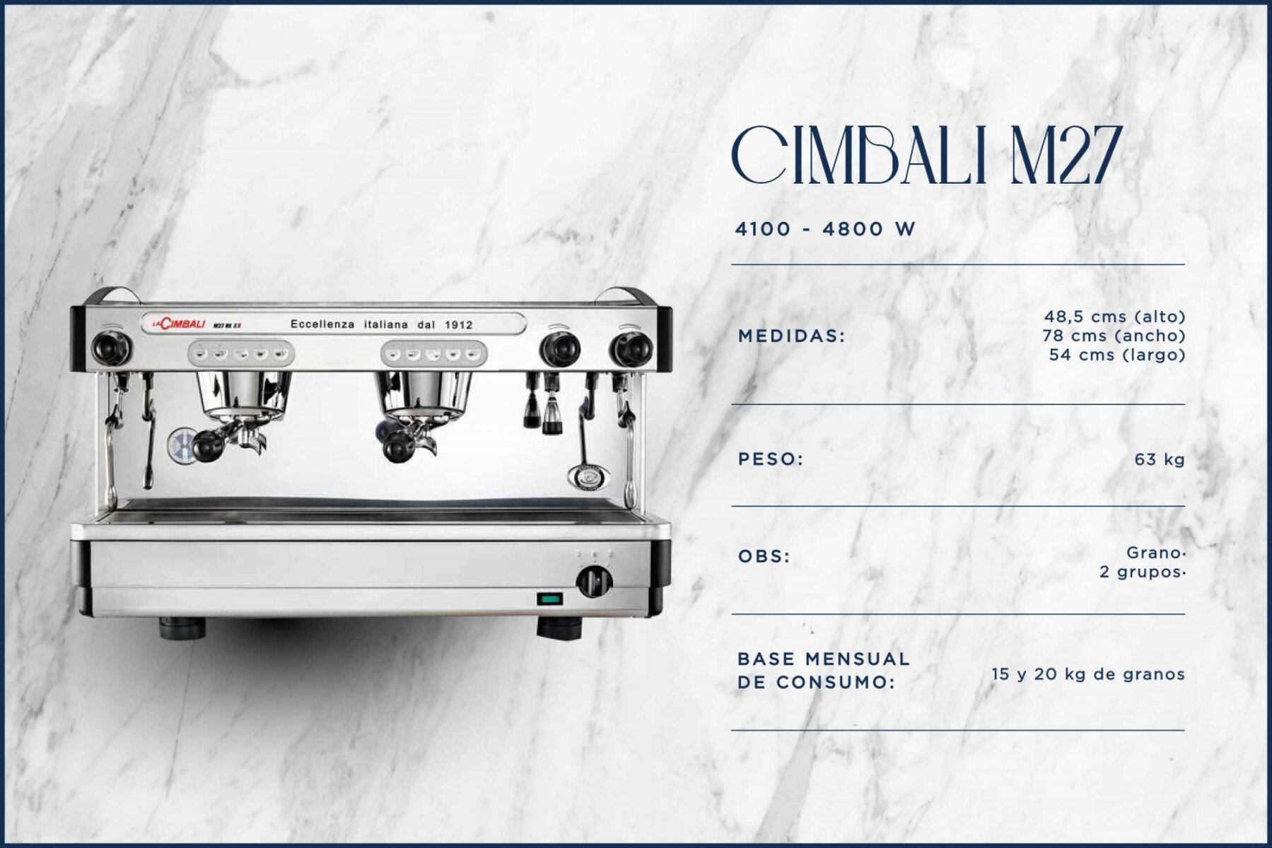 CIMBALI M27 — Cafe Max