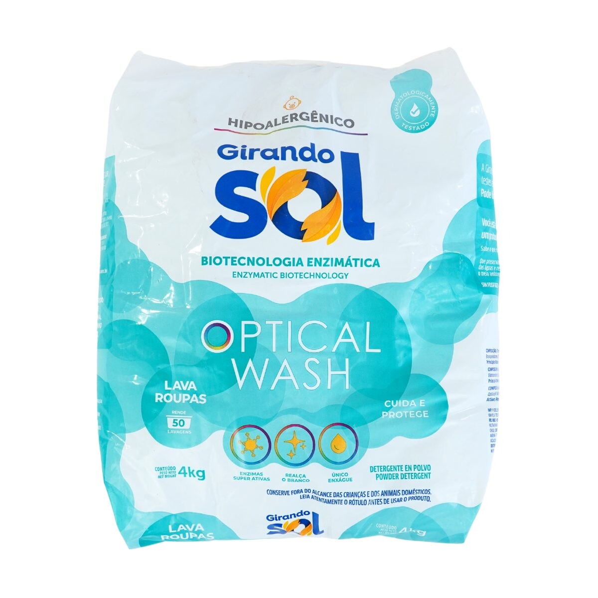 Detergente en polvo para ropa Girando Sol hipoalergénico 400g — El Clon