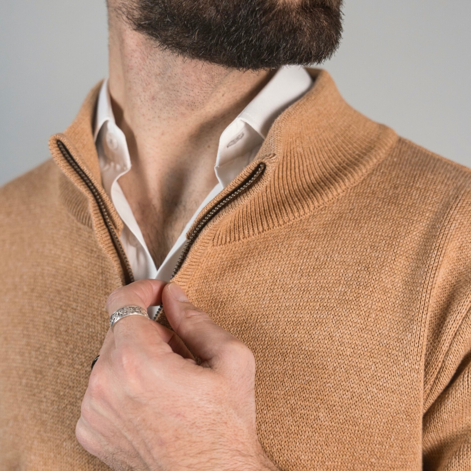 Campera Tejida - Camel — Ganbaru