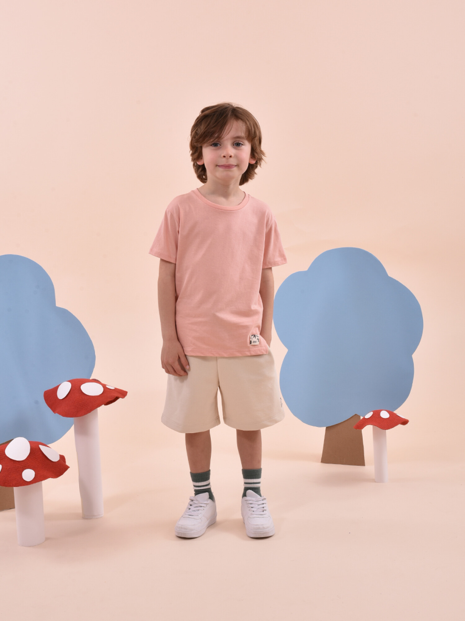 REMERA FELIPE BOY - CORAL — Guapa