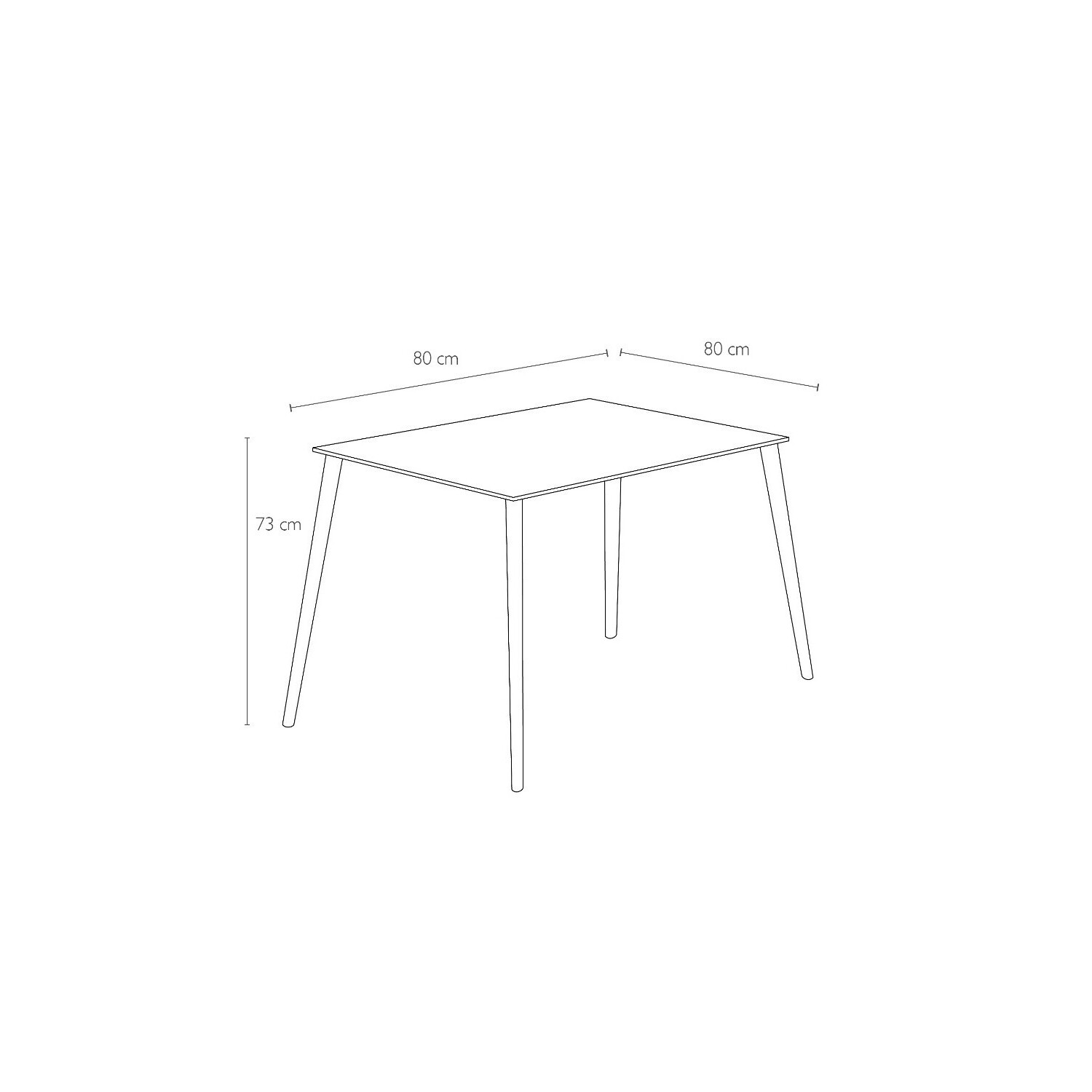 Mesa Eames Cuadrada — Electroventas