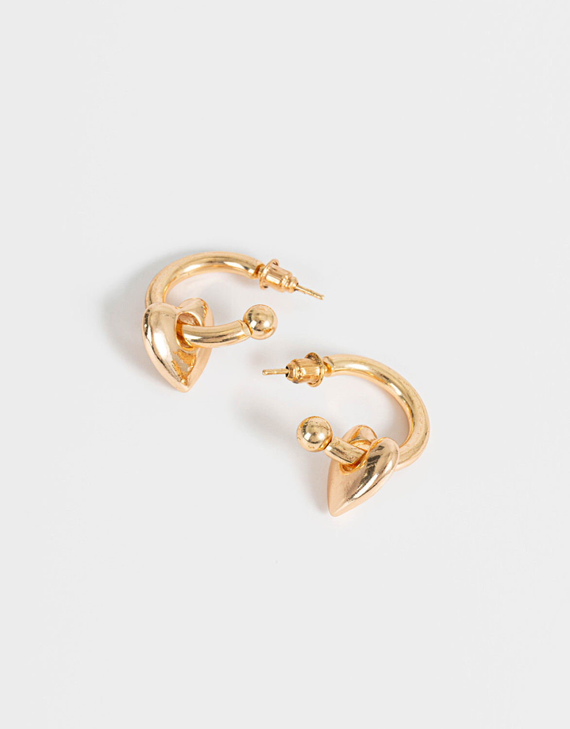 Aros Argolla Con Corazón — Todomoda