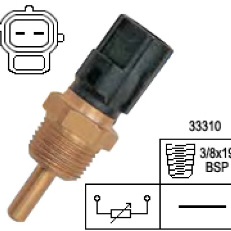 BULBO INTERRUPTOR - SENSOR TEMPERAT.DAIHATSU CHARADE-MITSUBISHI COLT ...