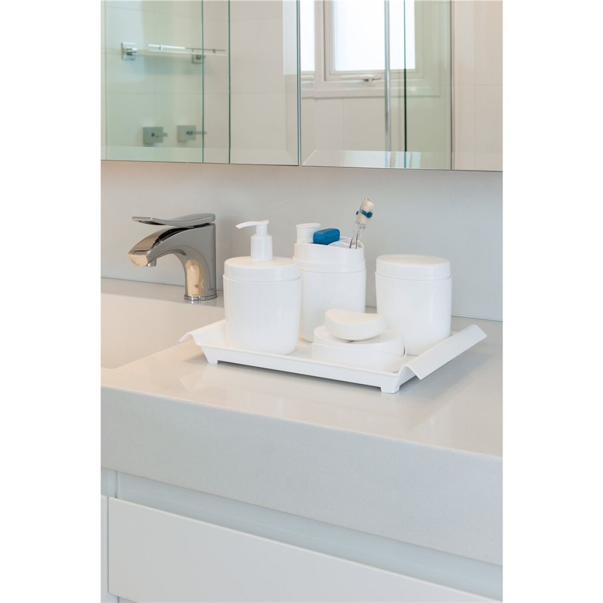 PORTACEPILLO PLASTICO FULL BLANCO COZA — Deco Hogar