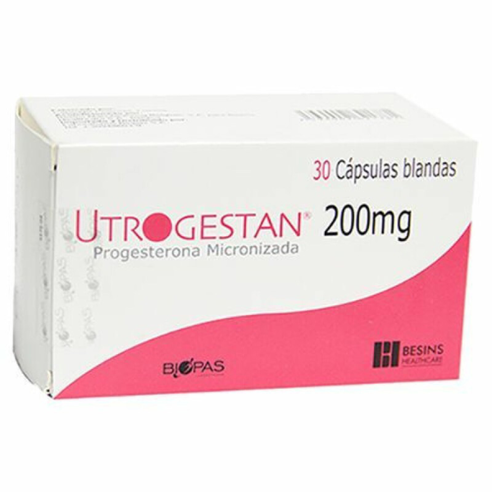 Utrogestan 200 Mg 30 COM — San Roque