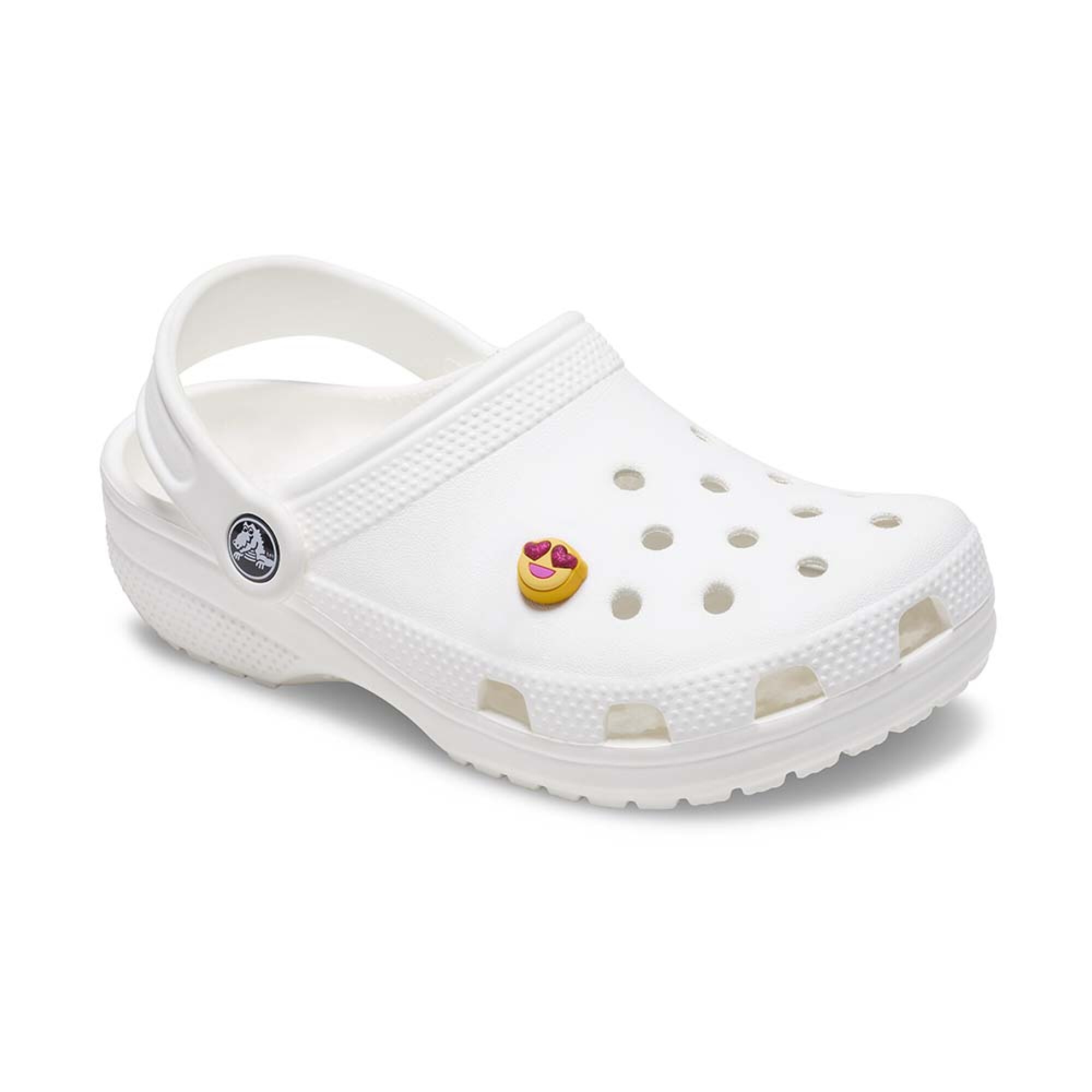 Jibbitz Glitter Heart Eyes Face — Crocs