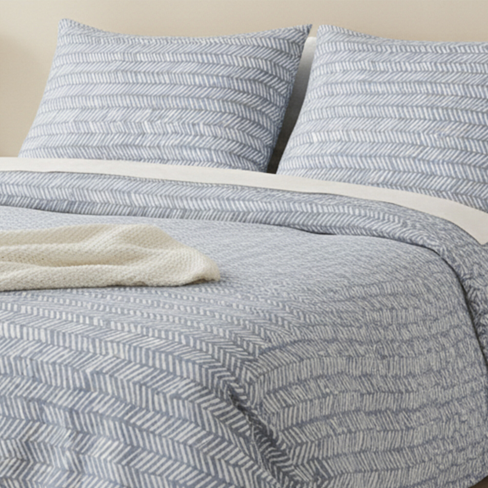 Juego Sábanas 1 Plaza Bukara 100% Microfibra - 254-1 ZIG ZAG CELESTE ...