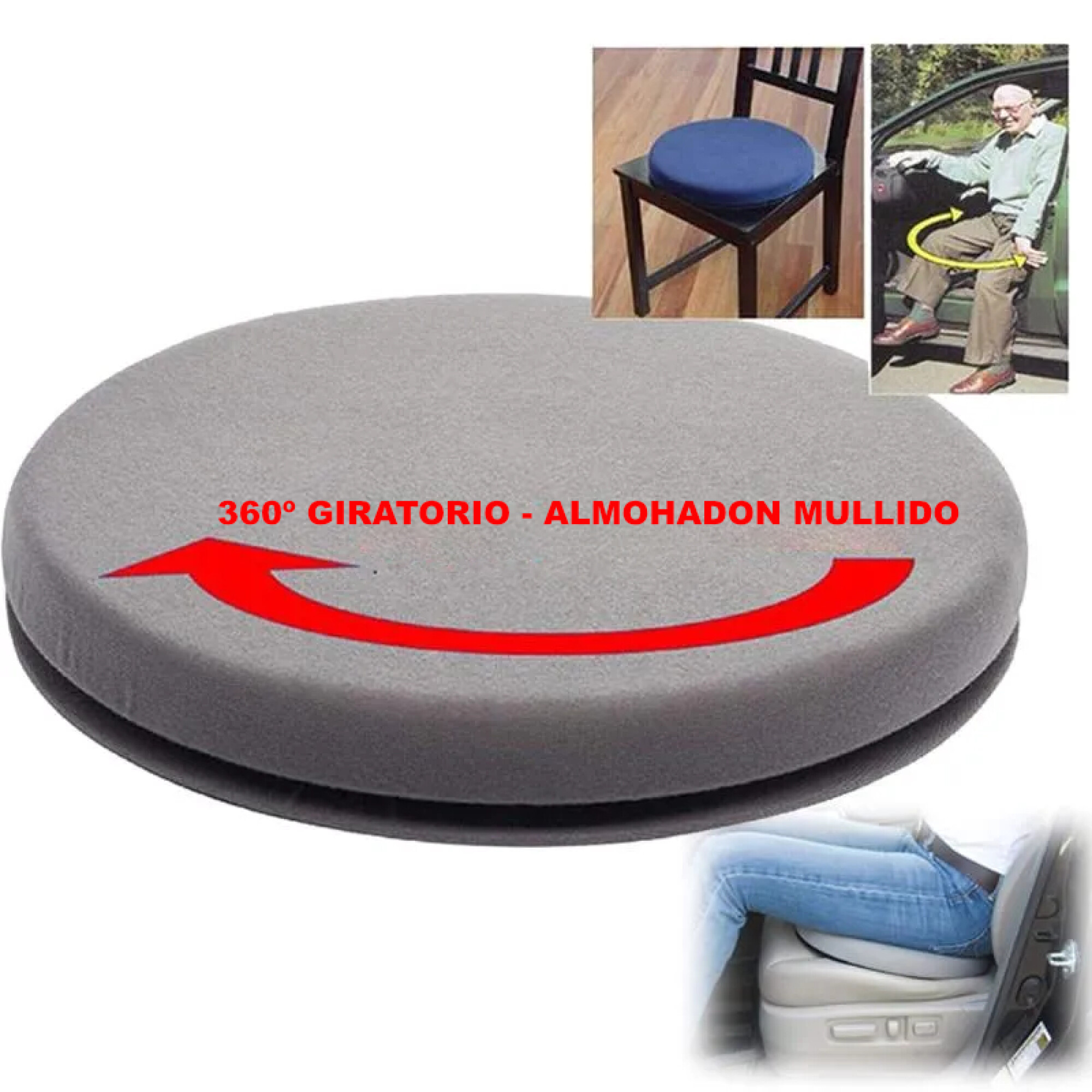 Almoadon giratorio desmontable — Casa practica