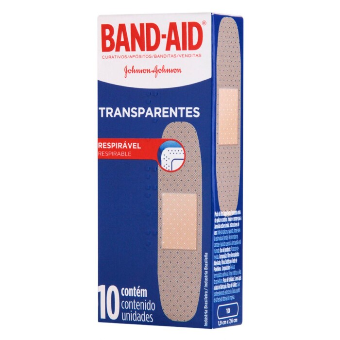 BAND-AID TRANSP. CURITA CJ X 40 UN — Farmacenter