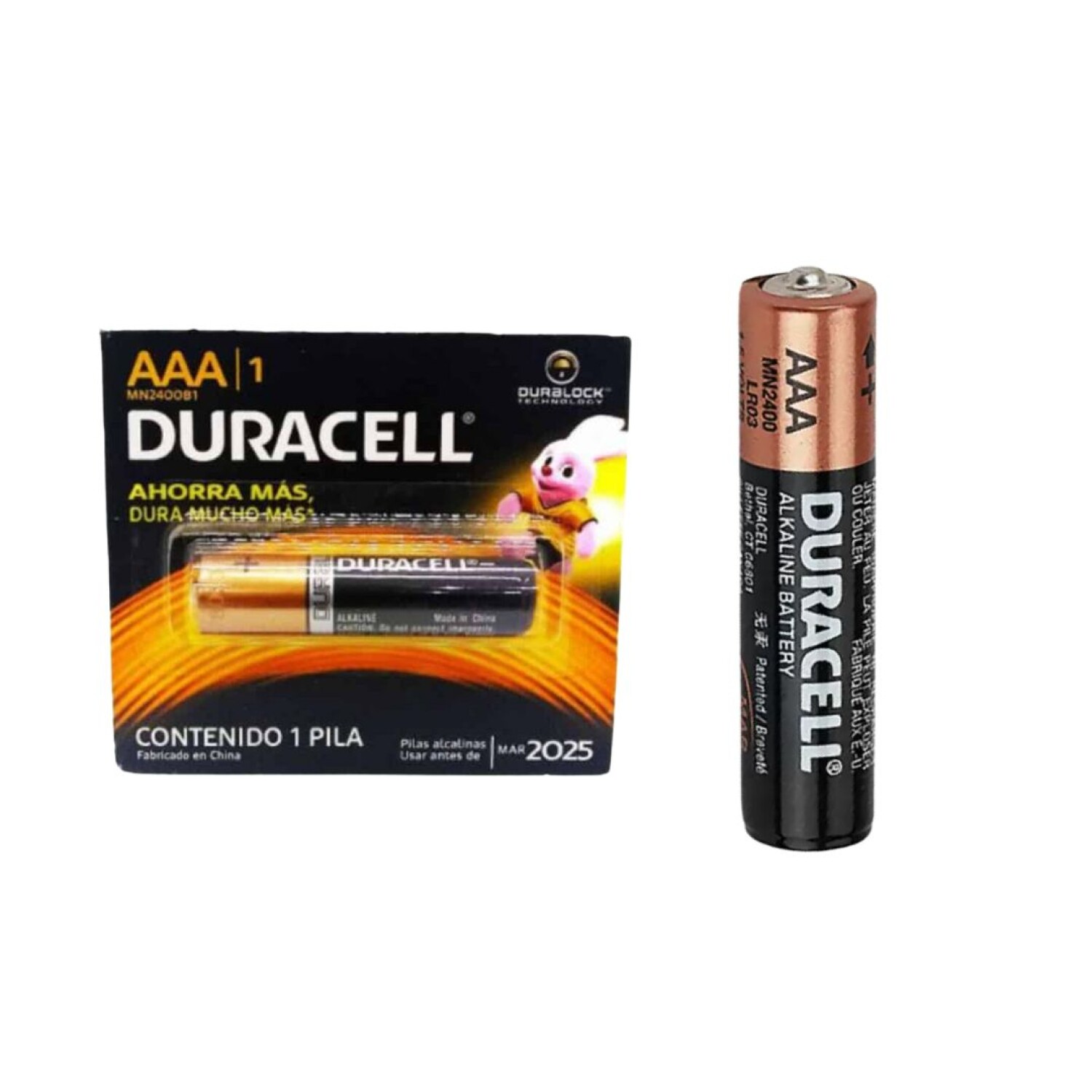 PILA DURACELL AAA X UNIDAD — Droguería Paysandú