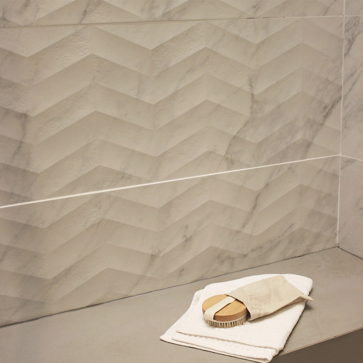 Porcelanato Terma Mosaico White 40x120cm — Prodeco