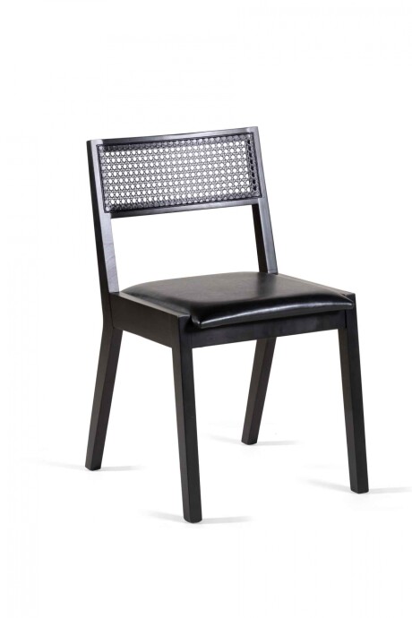 ALPHA - SILLA ALPHA CUERINA NEGRA — Vinibel