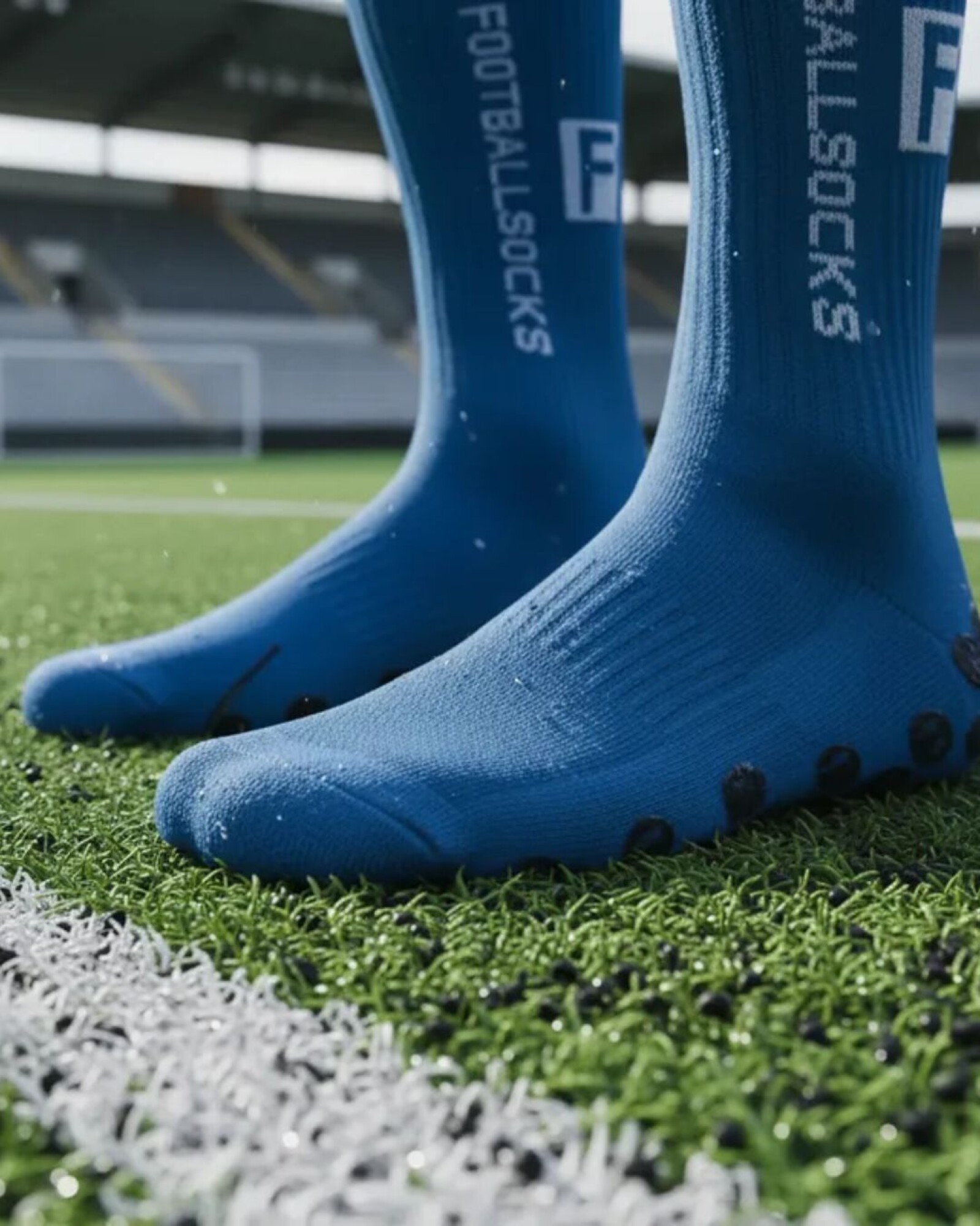 Par de Medias Deportivas Antideslizantes para Fútbol FS - Azul Francia ...