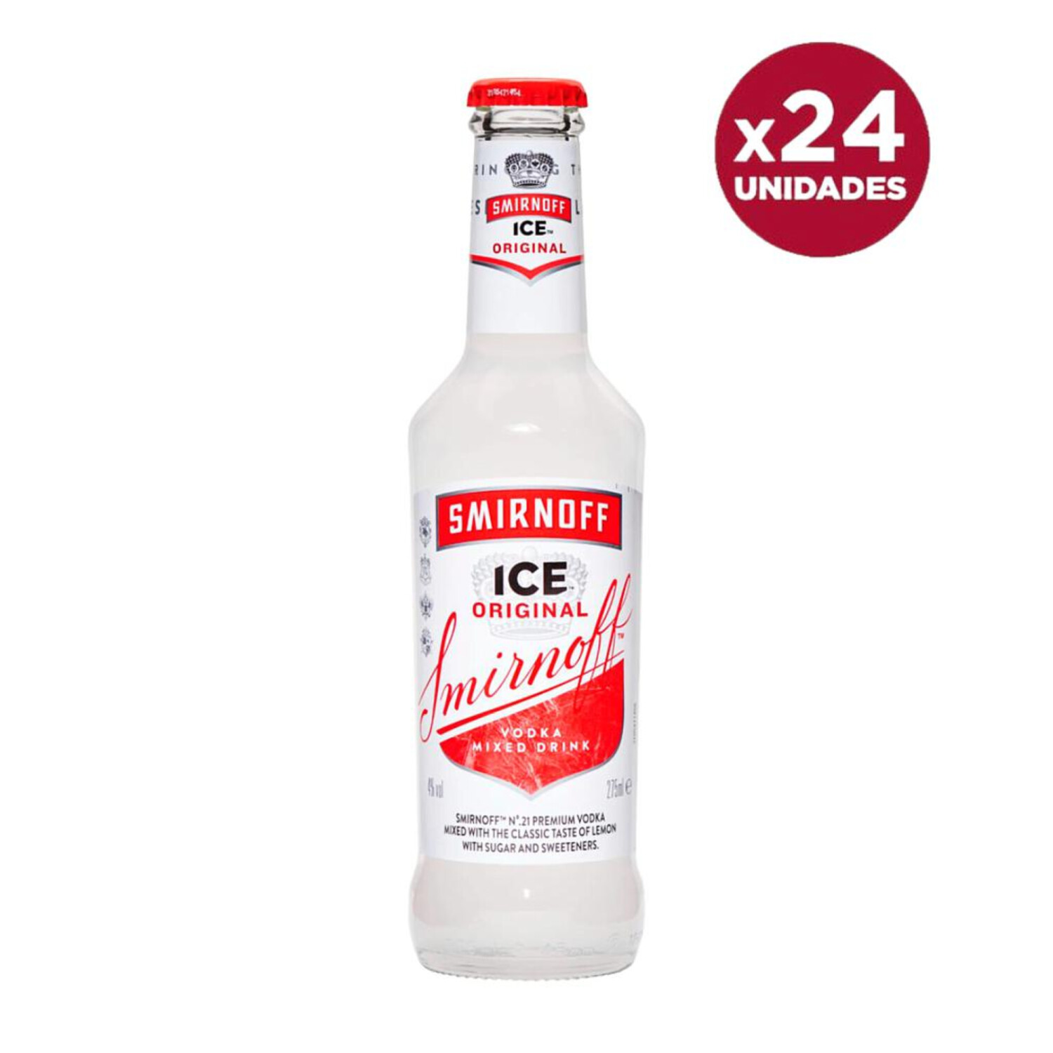 Vodka Smirnoff Ice x24 - 275 ml — Tienda Soy Santander