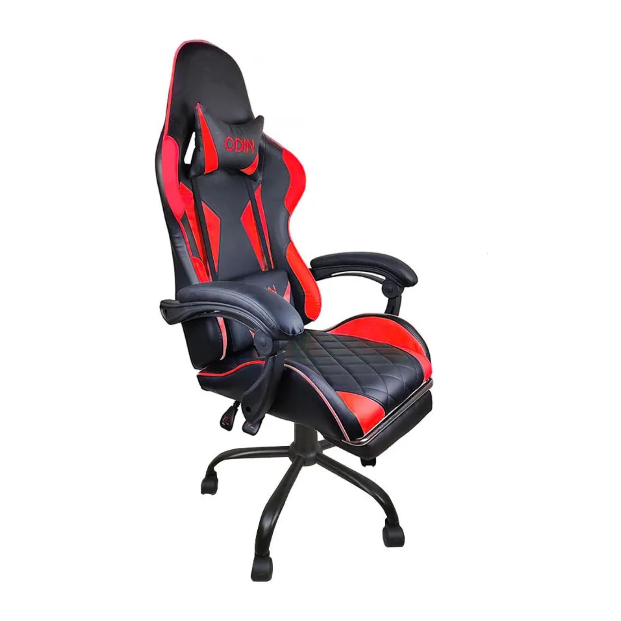 Silla Gamer Empoli Con Reposapie EM-G01 - Rojo/Negro — Bristol